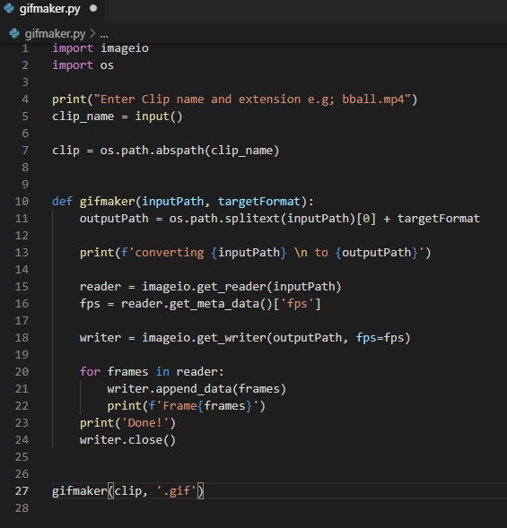 Gif Maker – Python App – Another Fly On The Wall